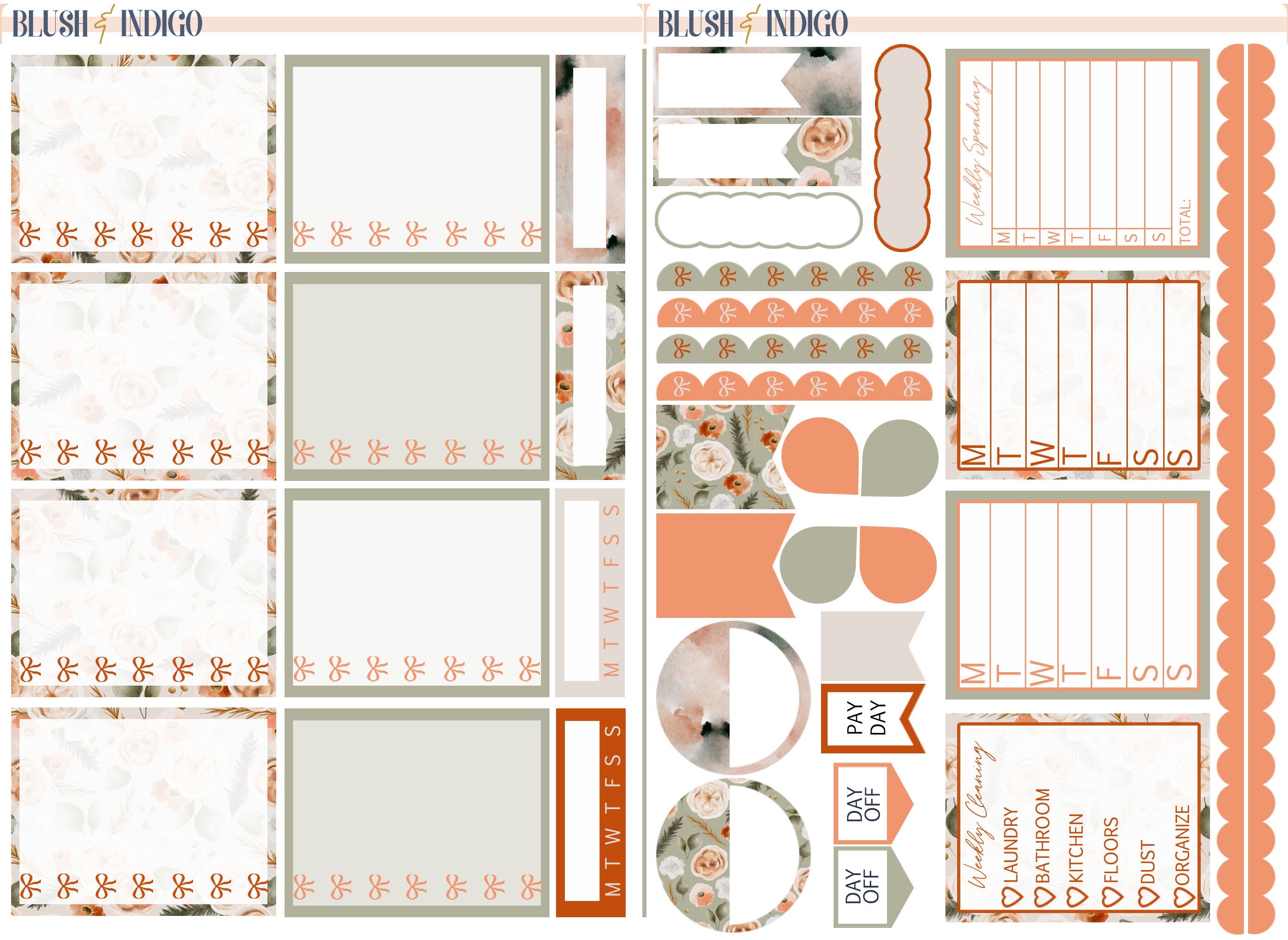 June Printable Planner Stickers Vertical Weekly Planner Kit - Etsy