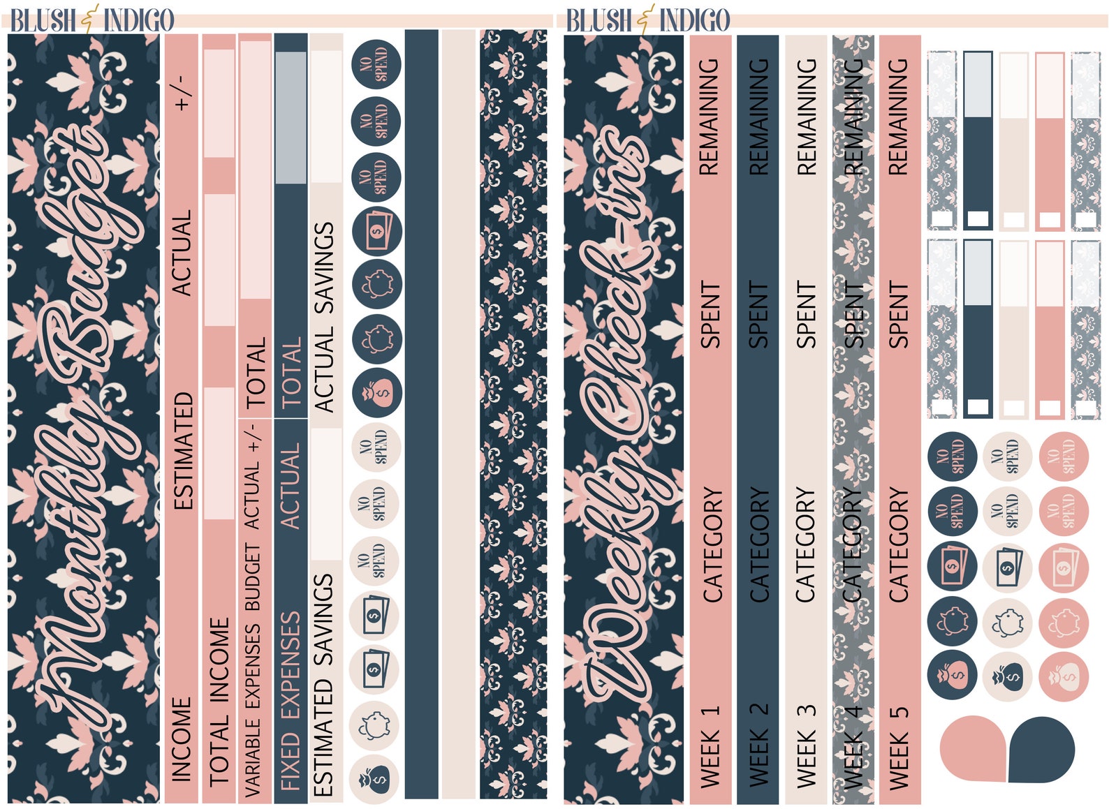 Printable Budget Sticker Kit Planner Stickers for Erin | Etsy