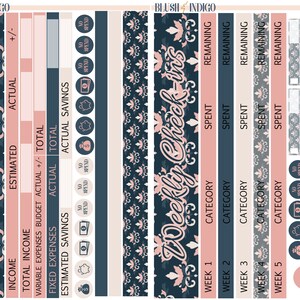 Printable Budget Sticker Kit Planner Stickers for Erin Condren ECLP and ...