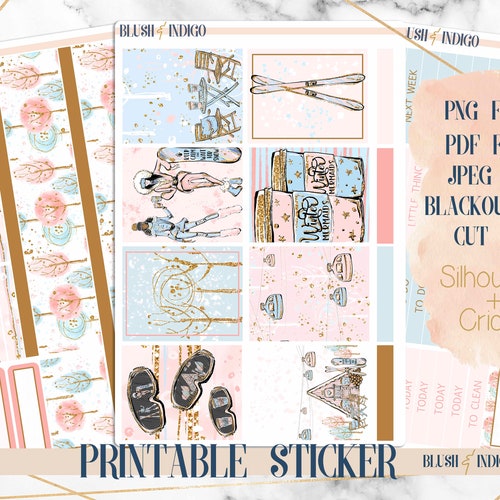 Pastel Rainbow Printable Planner Weekly Kit Erin Condren | Etsy