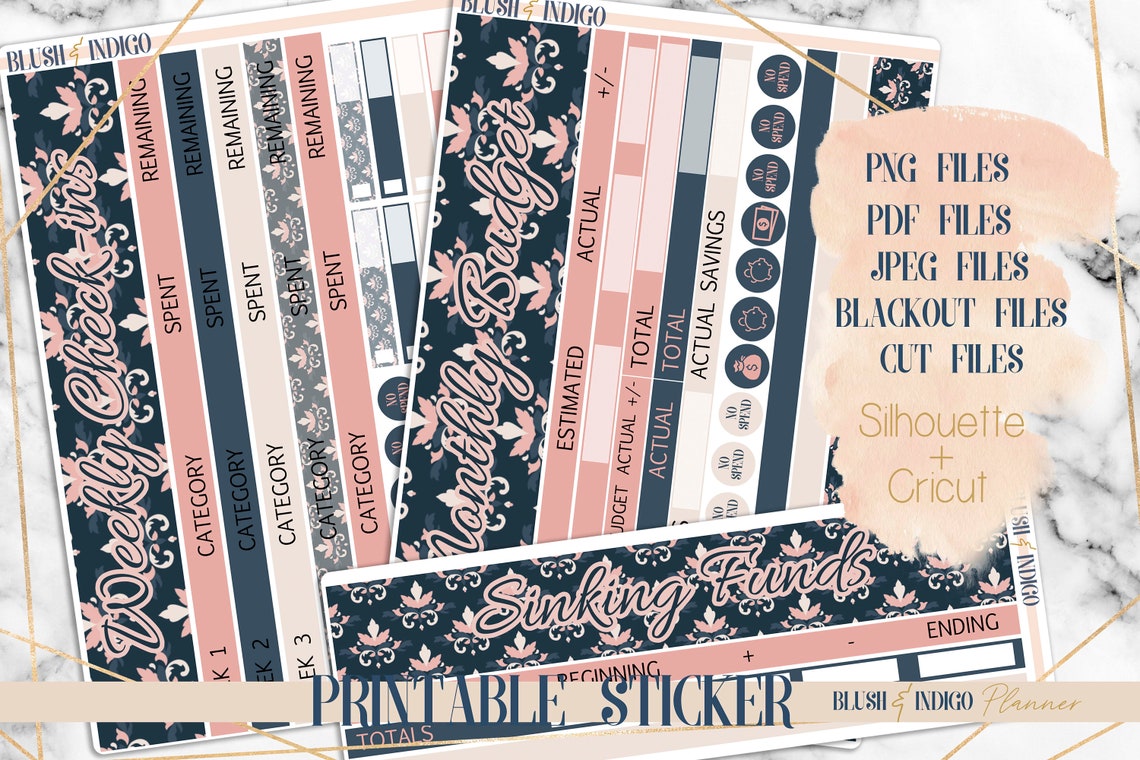 Printable Budget Sticker Kit Planner Stickers for Erin | Etsy