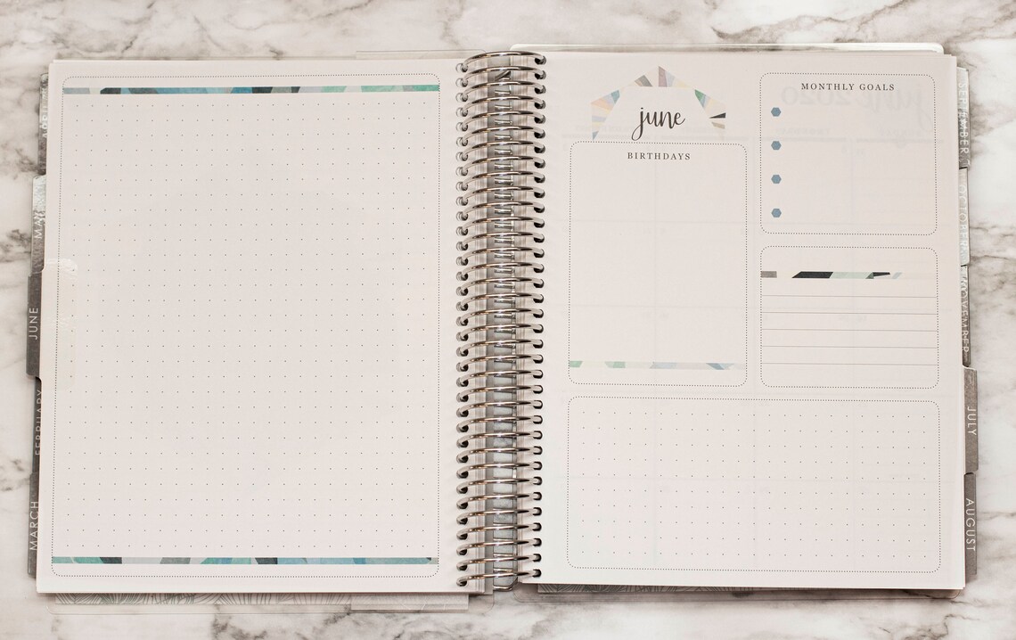 Printable Monthly Notes Dashboard Page Kit Planner - Etsy