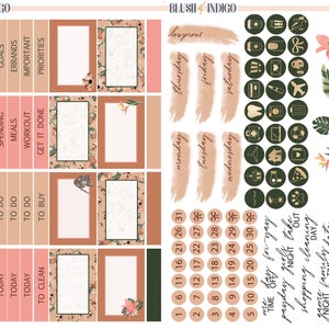 Wild Tiger Printable Planner Stickers, Printable Weekly Stickers Kit ...