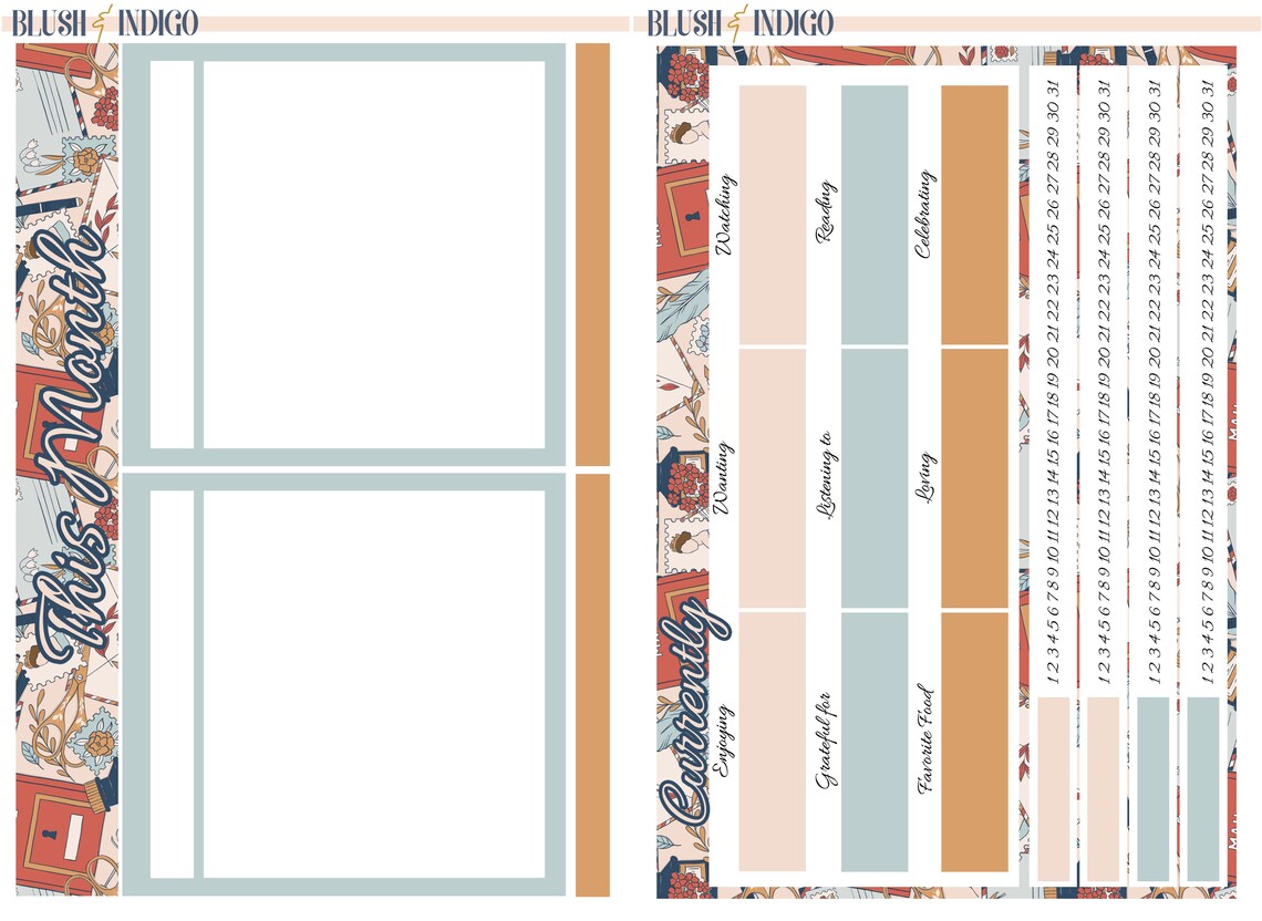 You've Got Mail Printable Notes Page Dashboard Page Kit | Etsy