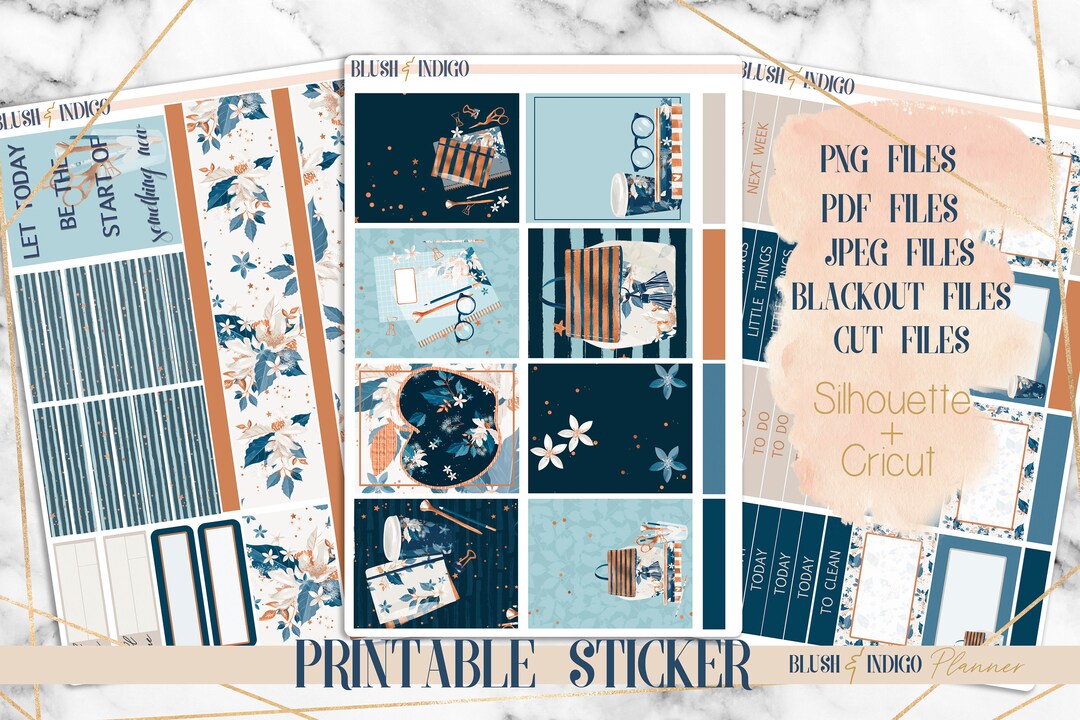 Back to School Printable Planner Stickers, Printable Weekly Stickers ...