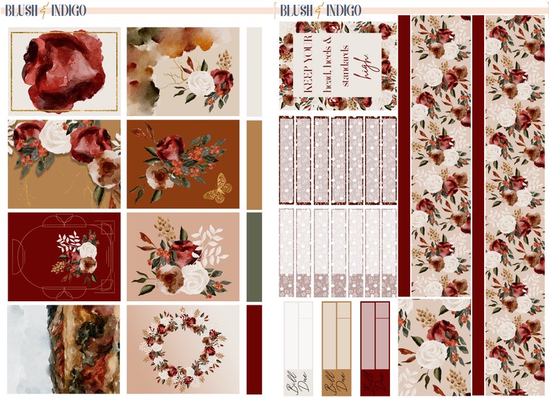 OCTOBER Printable Planner Stickers, Vertical Weekly Planner Kit Fits ...