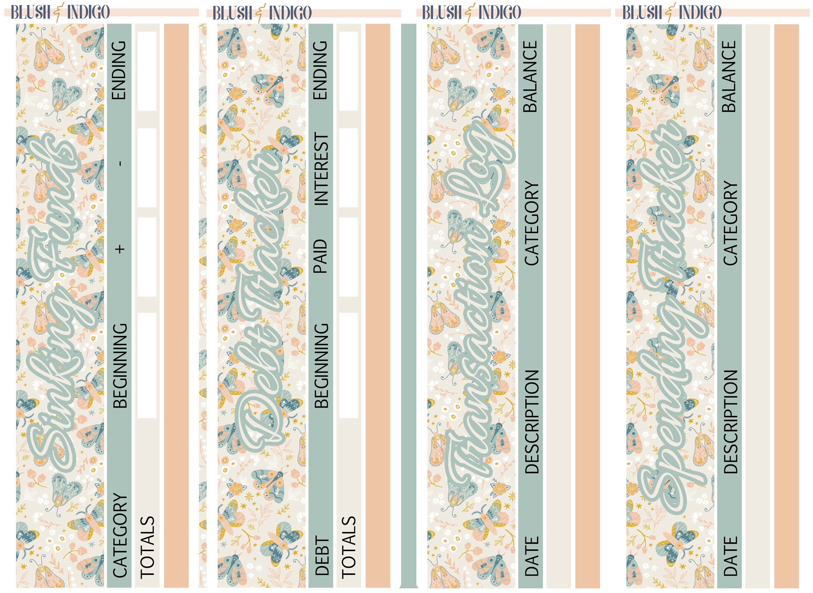 Spring Breeze Printable Budget Sticker Kit Planner Stickers - Etsy