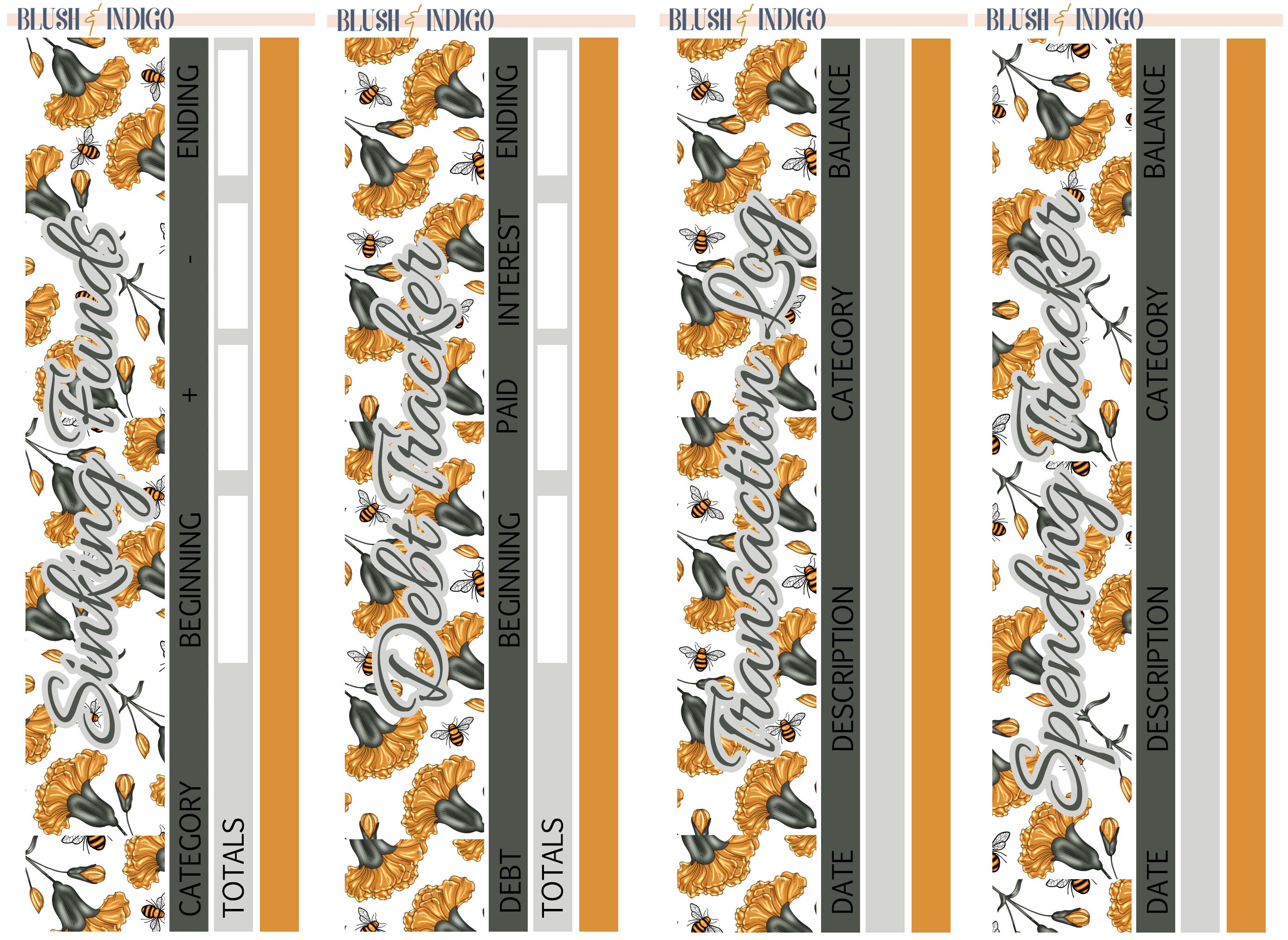 Printable Budget Sticker Kit | Planner Stickers (for Erin Condren ECLP ...