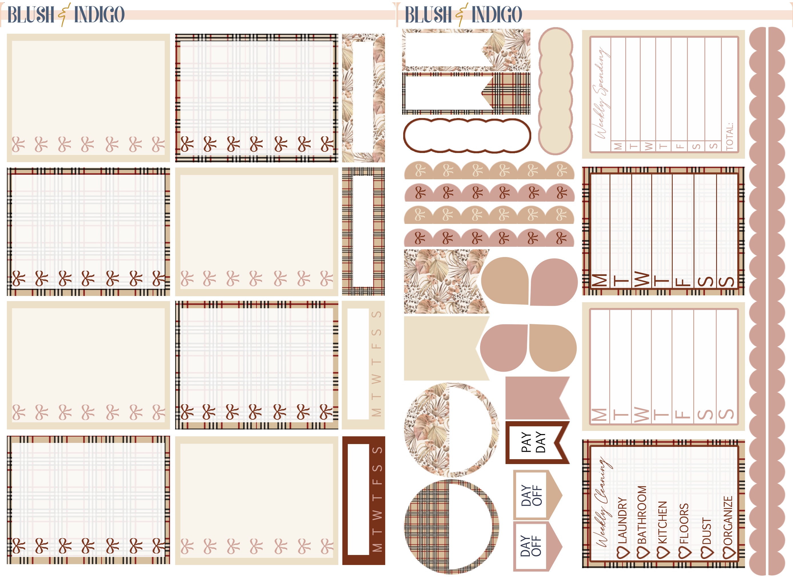 Fashionista Printable Planner Stickers, Vertical Weekly Planner Kit ...