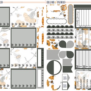 Honey Bee Printable Planner Stickers, Printable Weekly Stickers Kit ...
