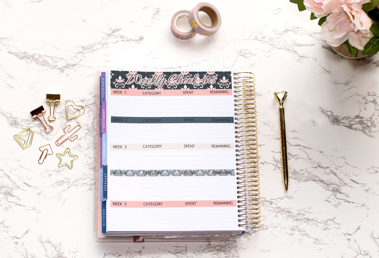 Printable Budget Sticker Kit | Planner Stickers (for Erin Condren ECLP ...