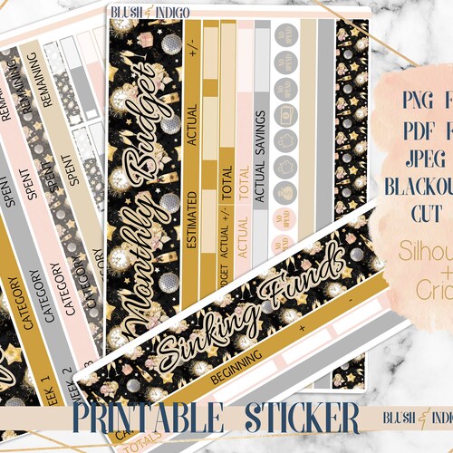 Printable Budget Sticker Kit Planner Stickers for Erin - Etsy