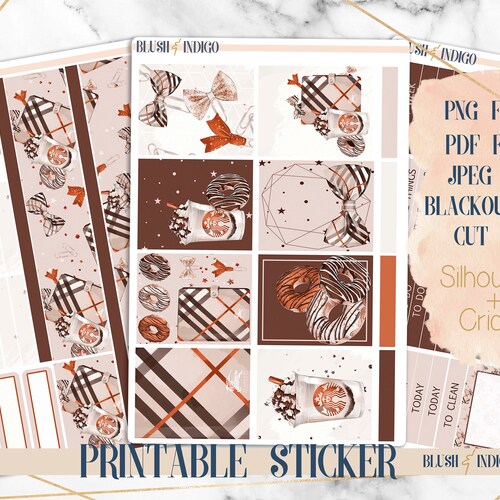 Cool Dreams Printable Planner Stickers Weekly Kit Fits Erin - Etsy