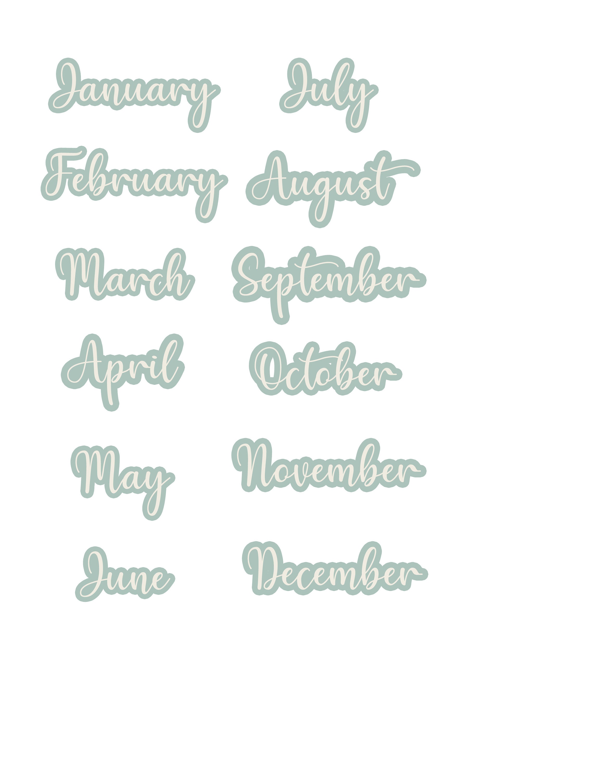 Spring Breeze Printable Planner Stickers Printable Monthly | Etsy