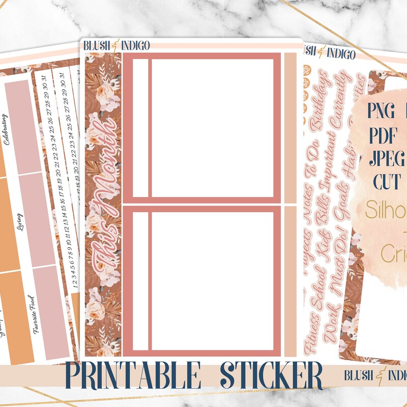 Recollections Label Sticker Template - Etsy