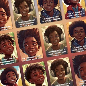 Black Boy Affirmation Cards, Teen Affirmations, Meditation, Journal ...