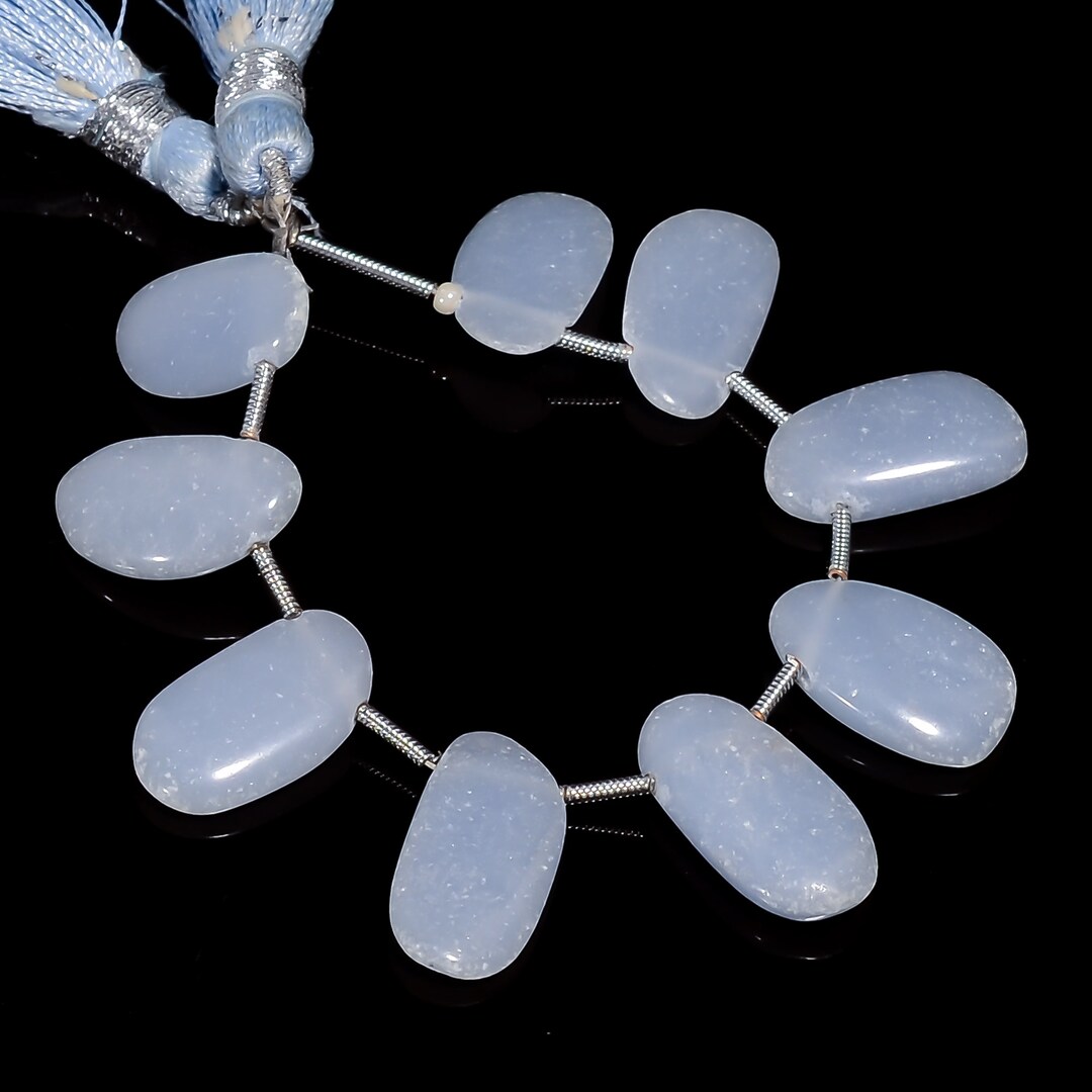 Natural Blue Angelite Gemstones, Angelite, Angelite Beads, Angelite ...