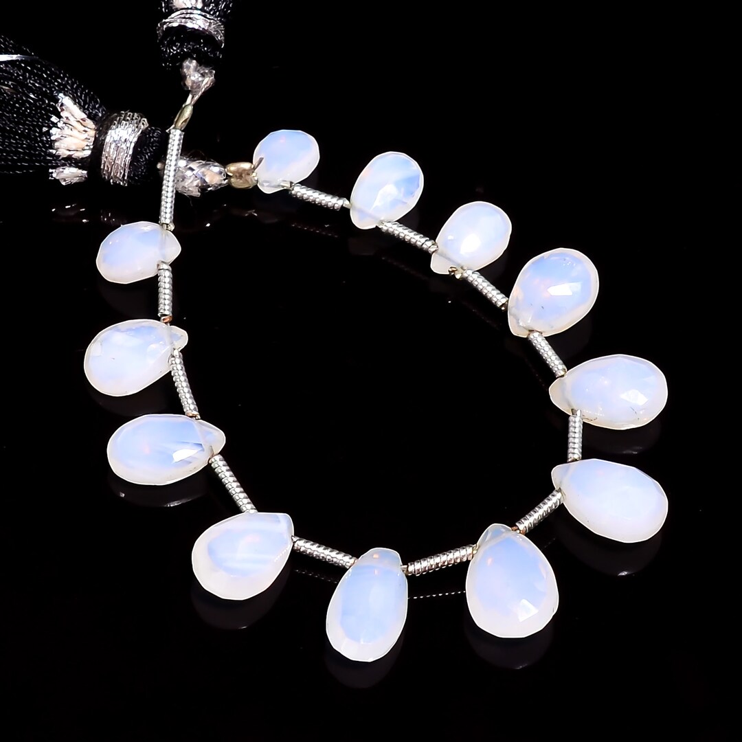 Natural Moonlite Gemstone Pear Shape Faceted Beads, Multi Stone ...