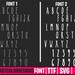 Rae Dunn SVG TTF Files Font Alphabet Letters Numbers Farmhouse - Etsy ...