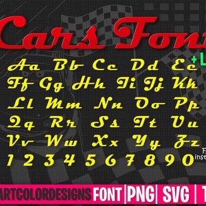 SVG PNG TTF Files Font Alphabet Letters Numbers Famous Character ...