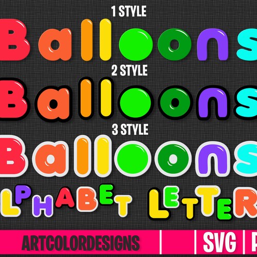 SVG PNG Alphabet Letters Numbers Cartoon Kids Children's - Etsy