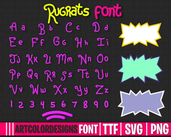 Rugrats Logo Font