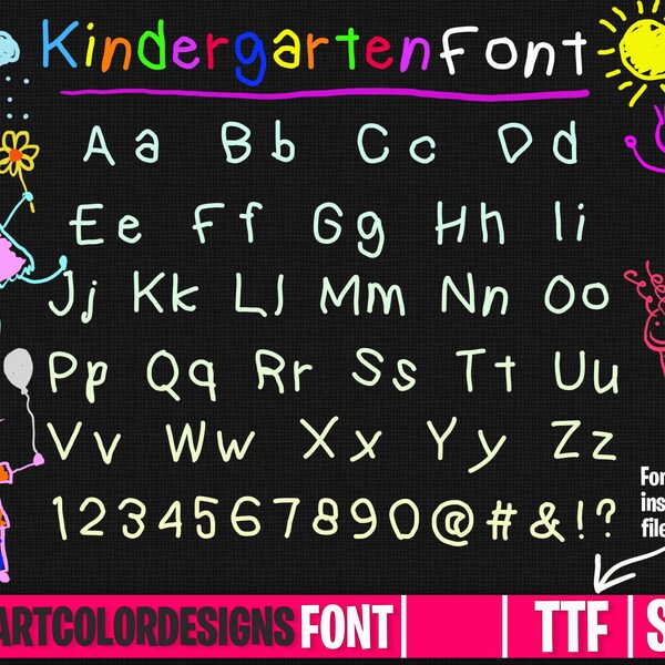 Scribble Font Svg - Etsy