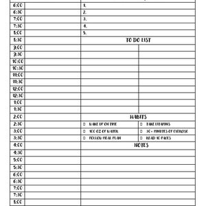 Printable Planner Template PDF - Etsy