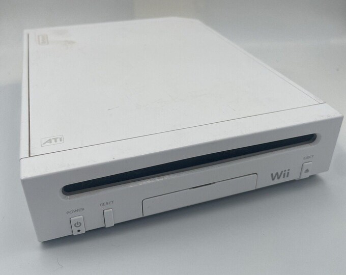 White Nintendo Wii Console System Only RVL-101 USA Untested Parts Only ...