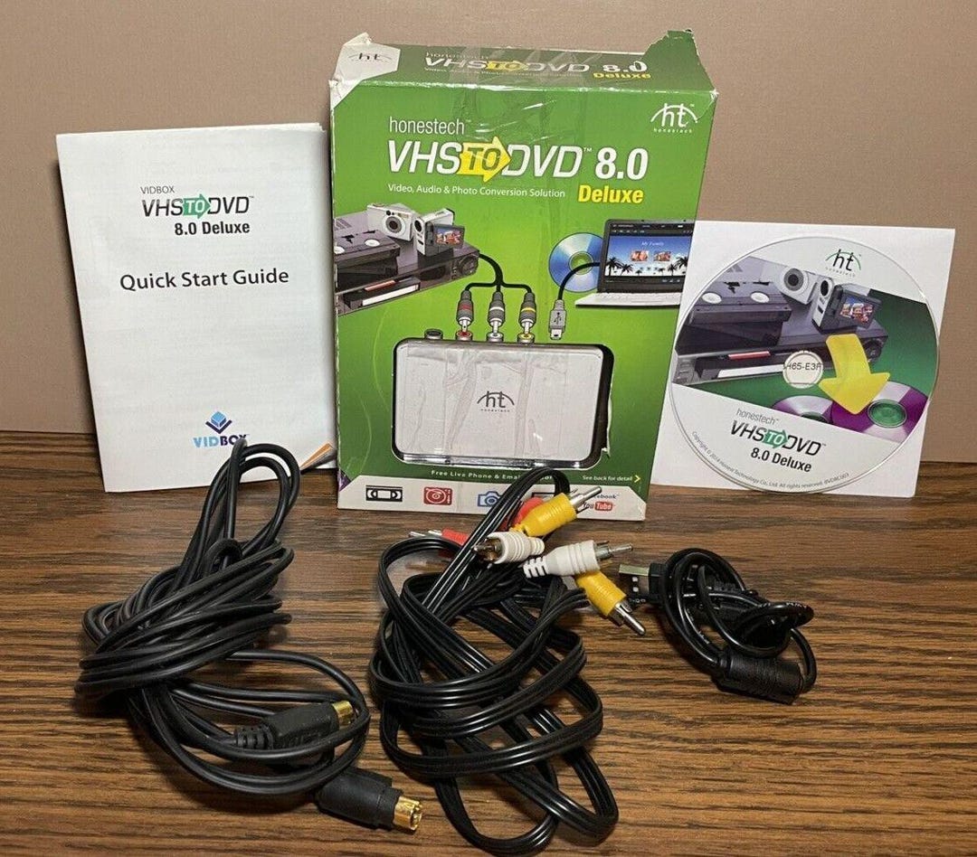 Honestech Vidbox Vhs to Dvd 8.0 VHS to DVD Converter Used Complete - Etsy