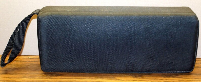 Vintage Case Logic Cassette Tape Storage Case Zippered Holds 15 Black ...