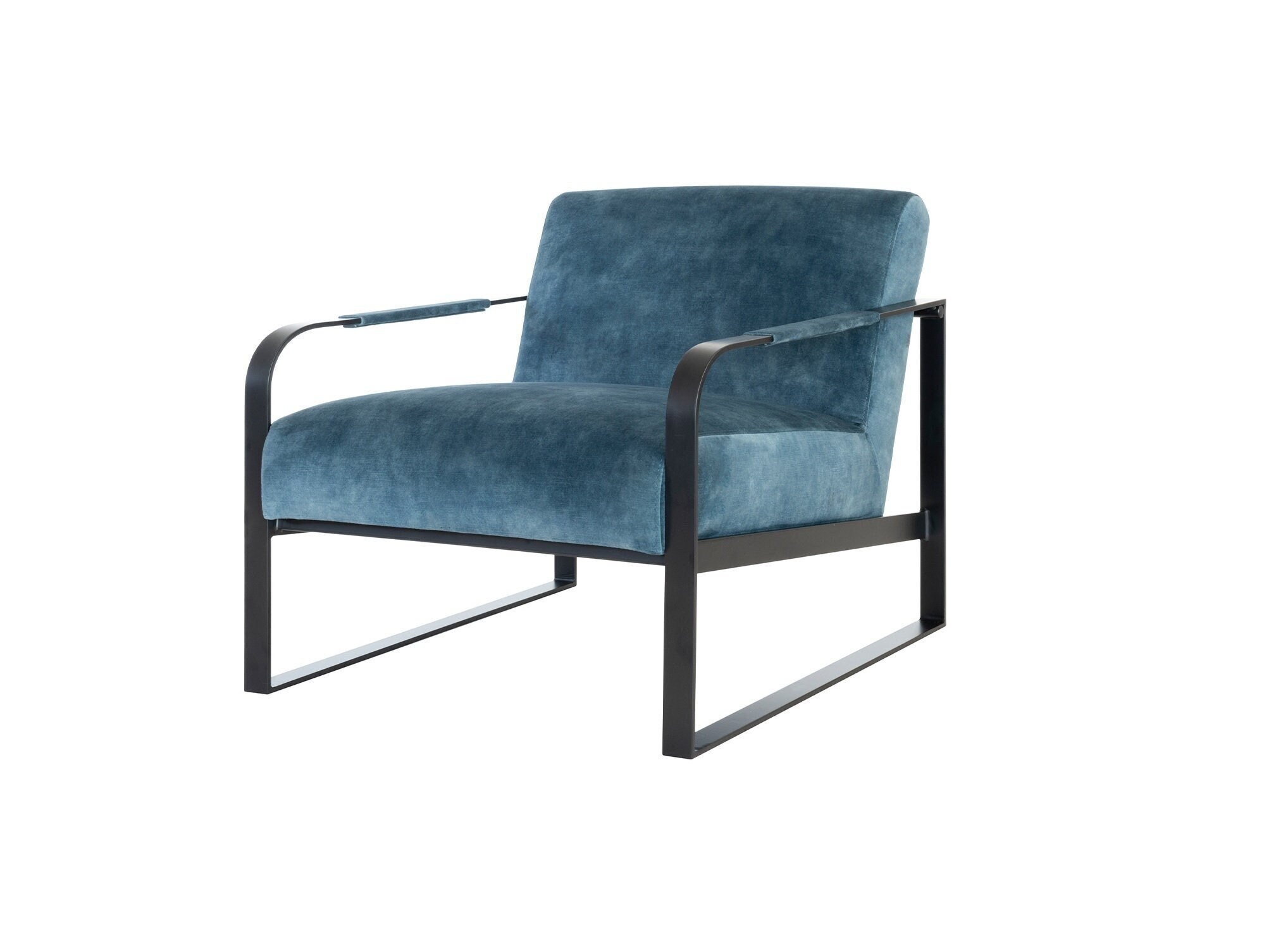 Mid-century Modern Velvet Lounge Chair: Accent Living Room Seating - Etsy