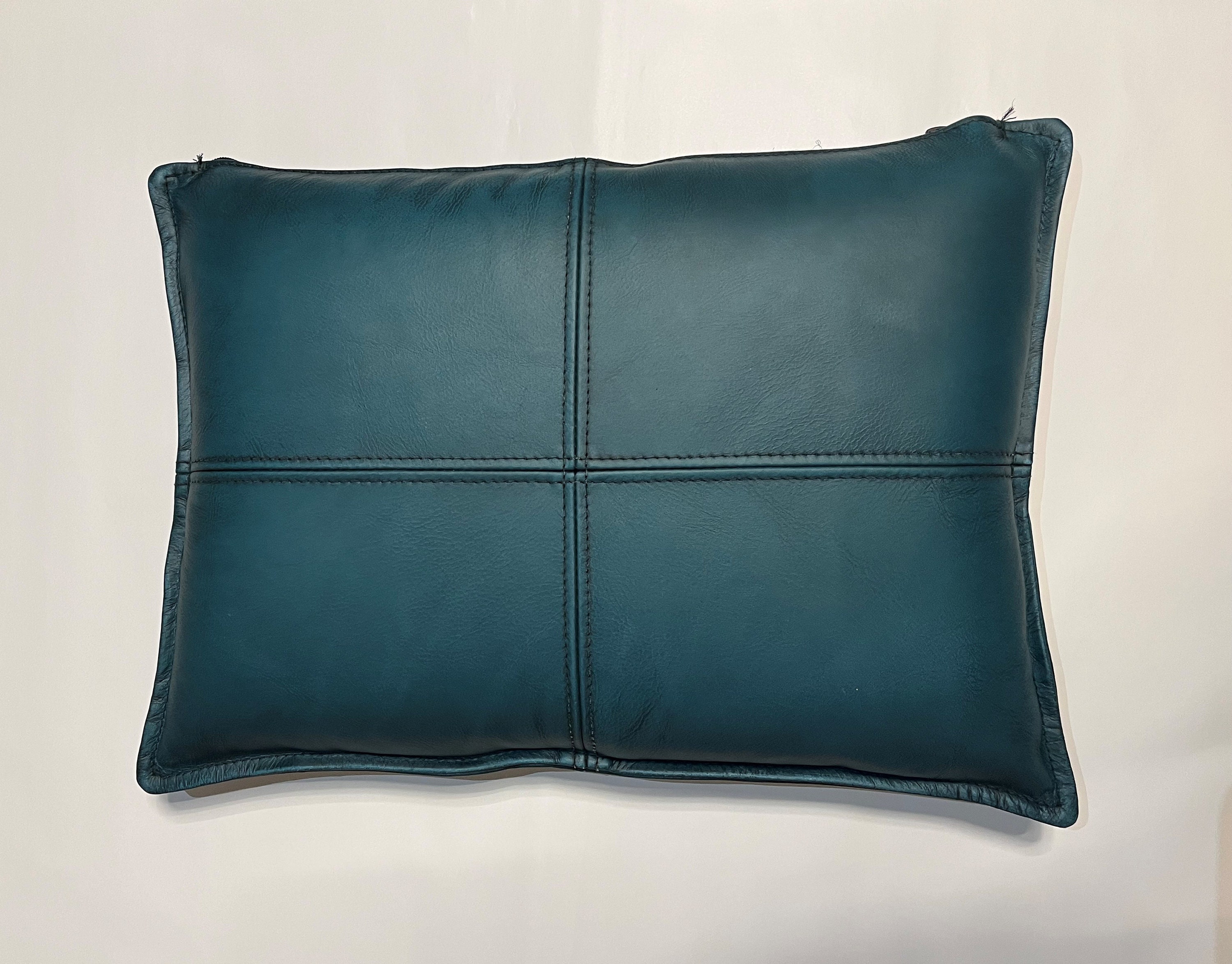 Genuine Leather Pillow Rectangular Shape - Etsy