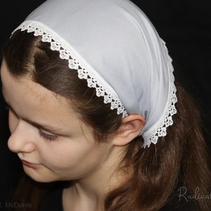 Silver Gray Christian Ladies Headcovering / Prayer Veiling / Covering ...