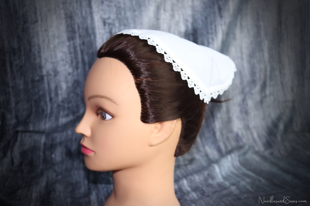Symbolic Round Black Lace Christian Ladies Headband Headcovering/ Large ...