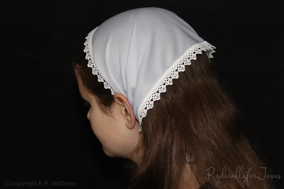 Silver Gray Christian Ladies Headcovering / Prayer Veiling / Covering ...