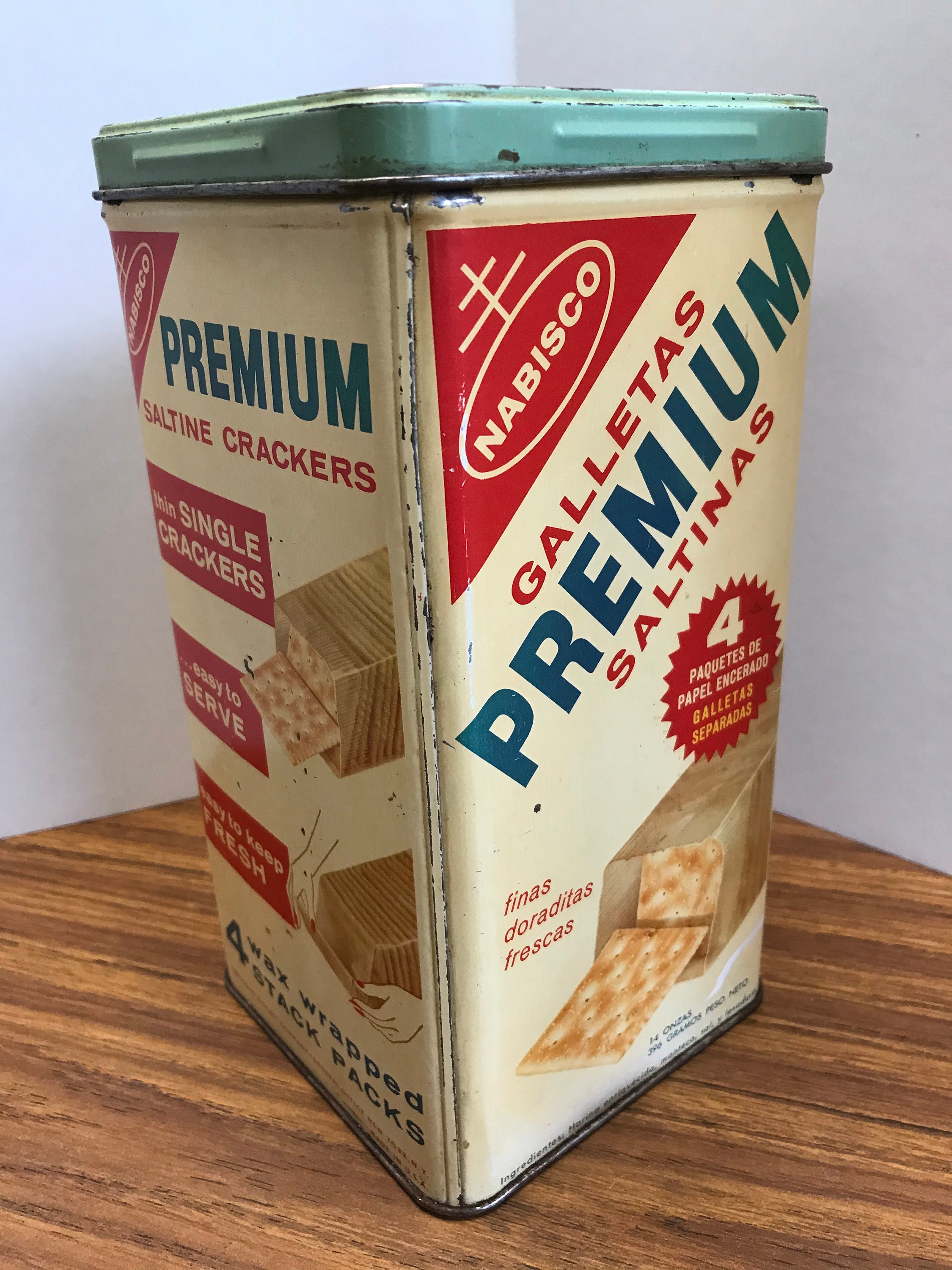 J—nabisco Premium Saltine Crackers Tin - Etsy