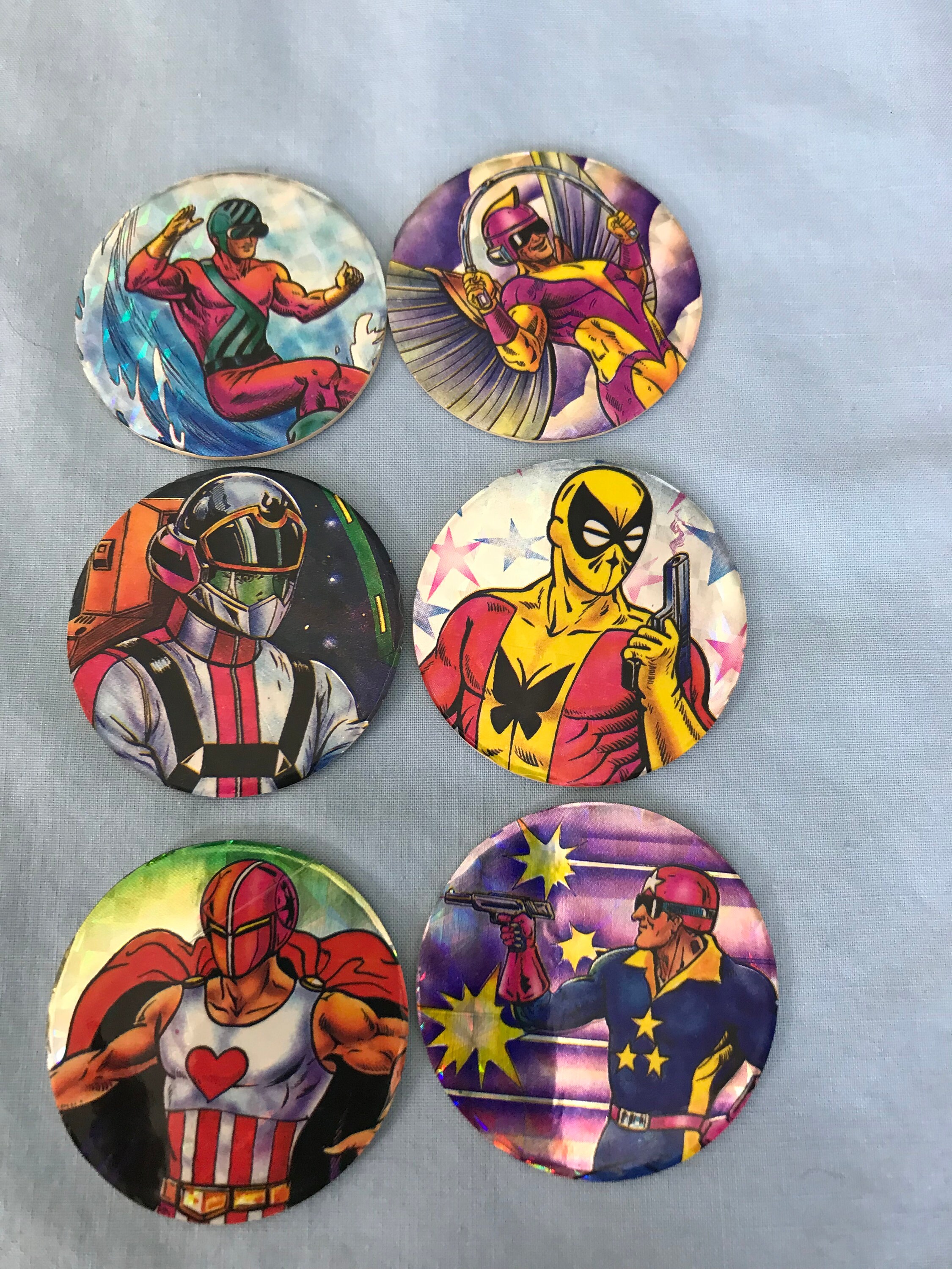 RE1995 Holographic Pogs & Slammer - Etsy