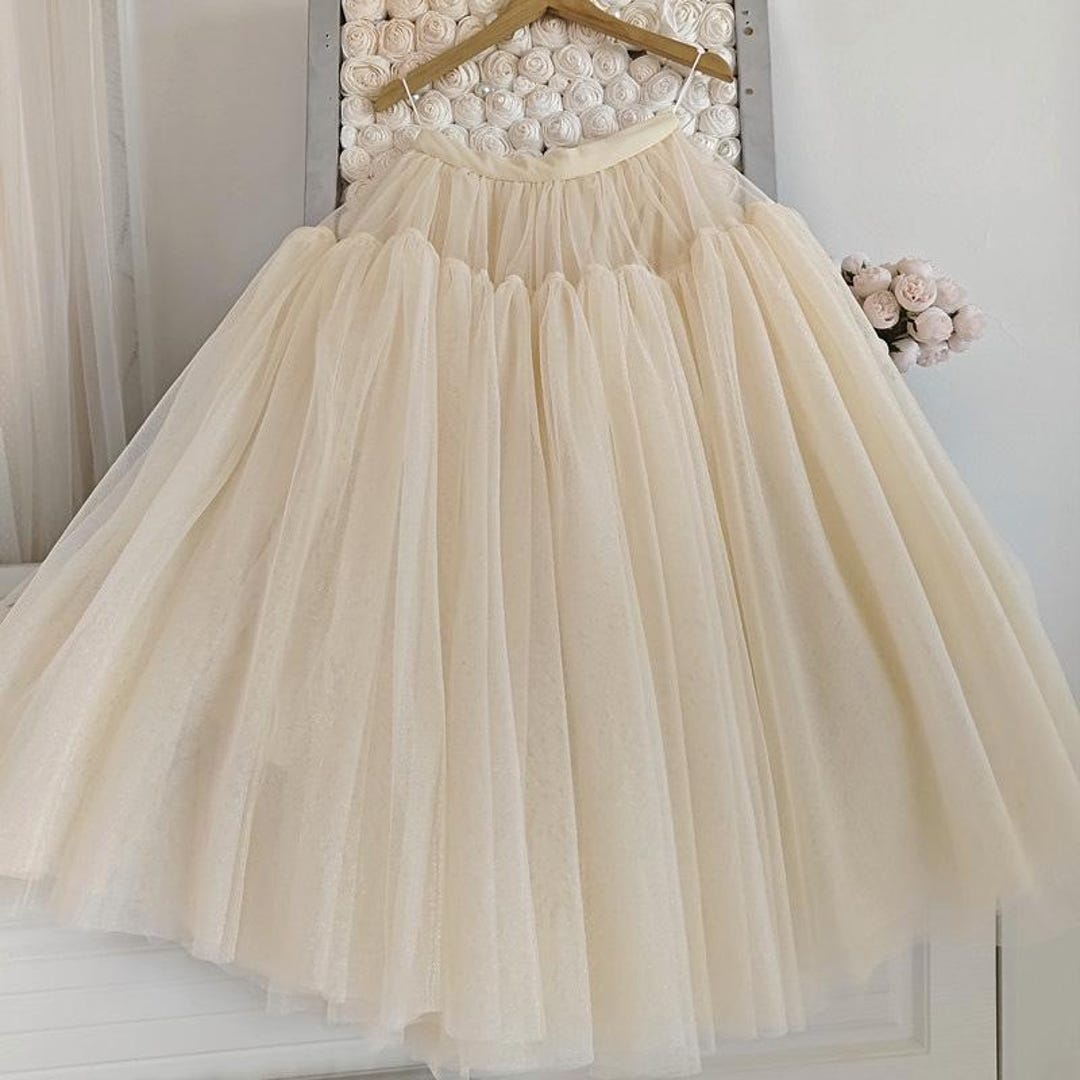 Custom Tulle Skirt,five Layers Handmade Versatile Soft Fluffy Swing ...