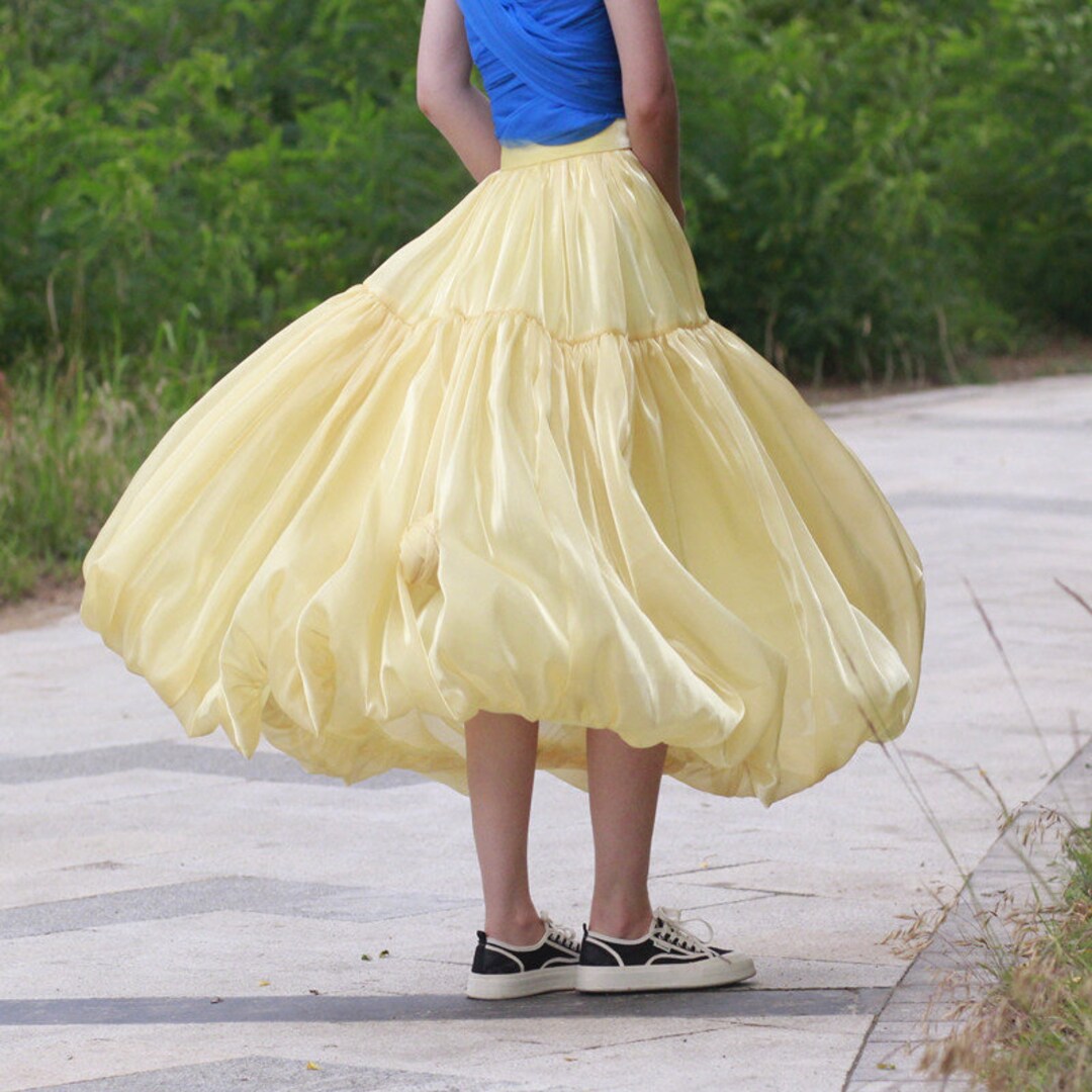 Romantic Rose Flower Bud Luster Layered Tulle Skirt,handmade Tulle ...