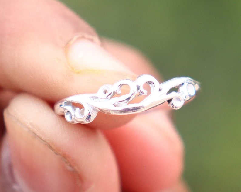 Wave Ring Dainty Wave Ring Womens Wave Ring Beach Wave | Etsy