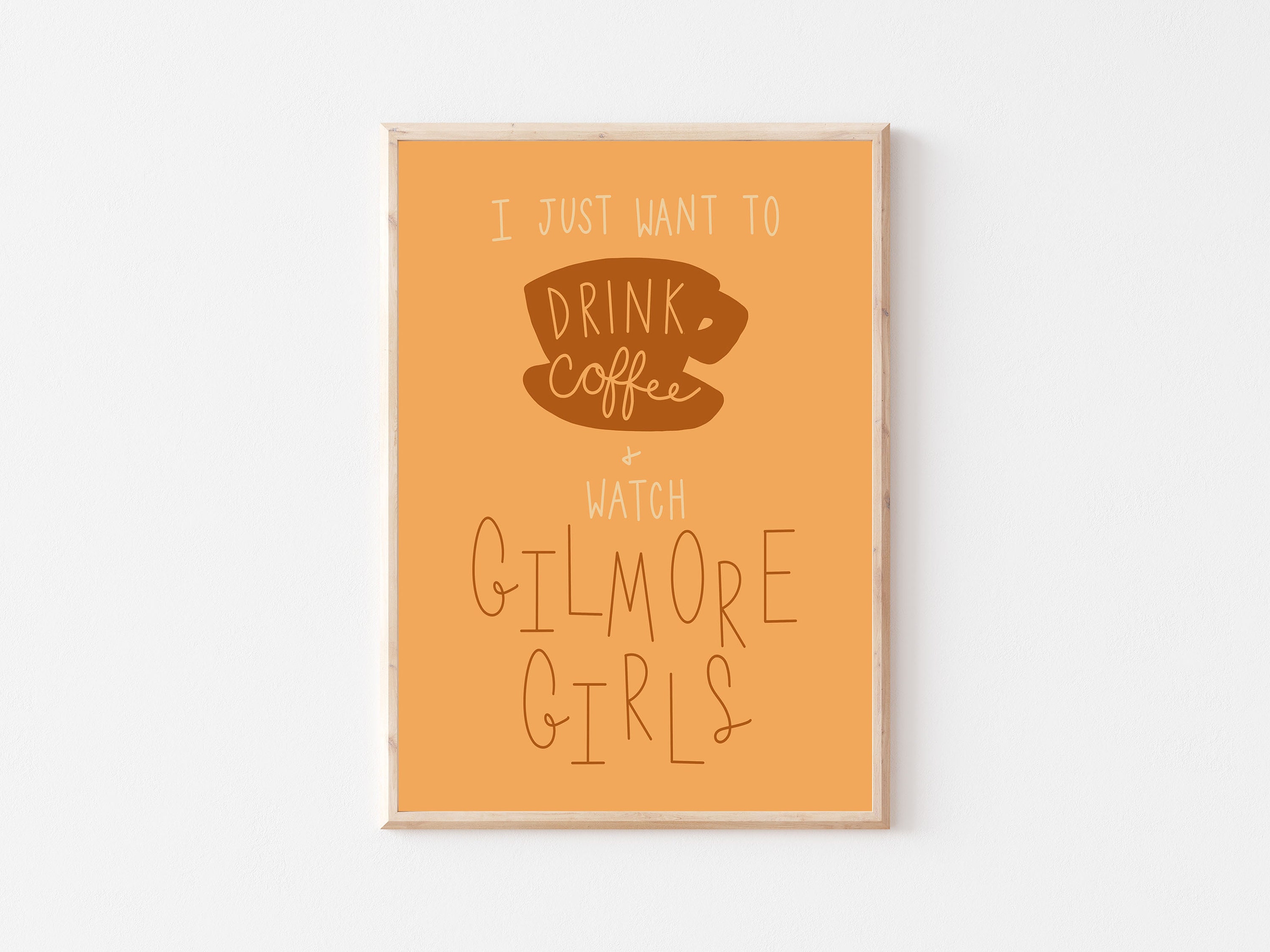 Buy Gilmore Girls and Coffee Print Gilmore Girls Print Instant Online ...