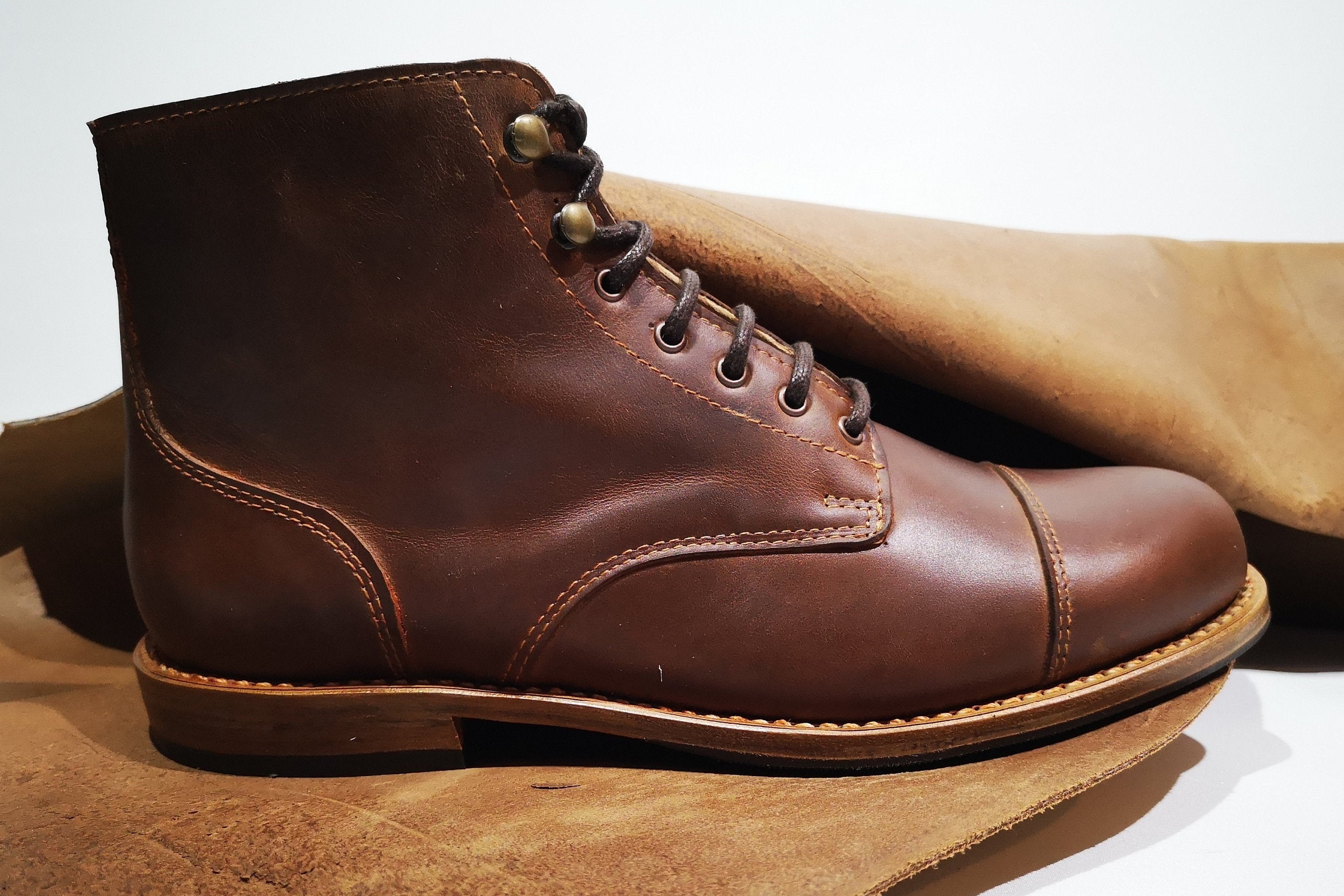 Man Boots 100% Leather Handmade Casual Elegant Boots for Men - Etsy