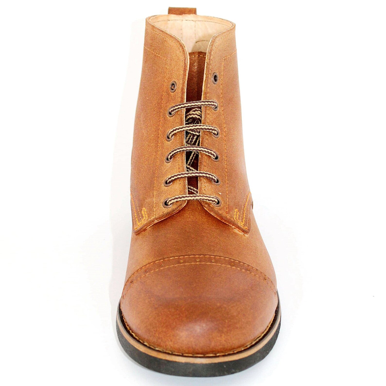 100% Leather Men Boots Handmade Boots Casual Boots Brown | Etsy