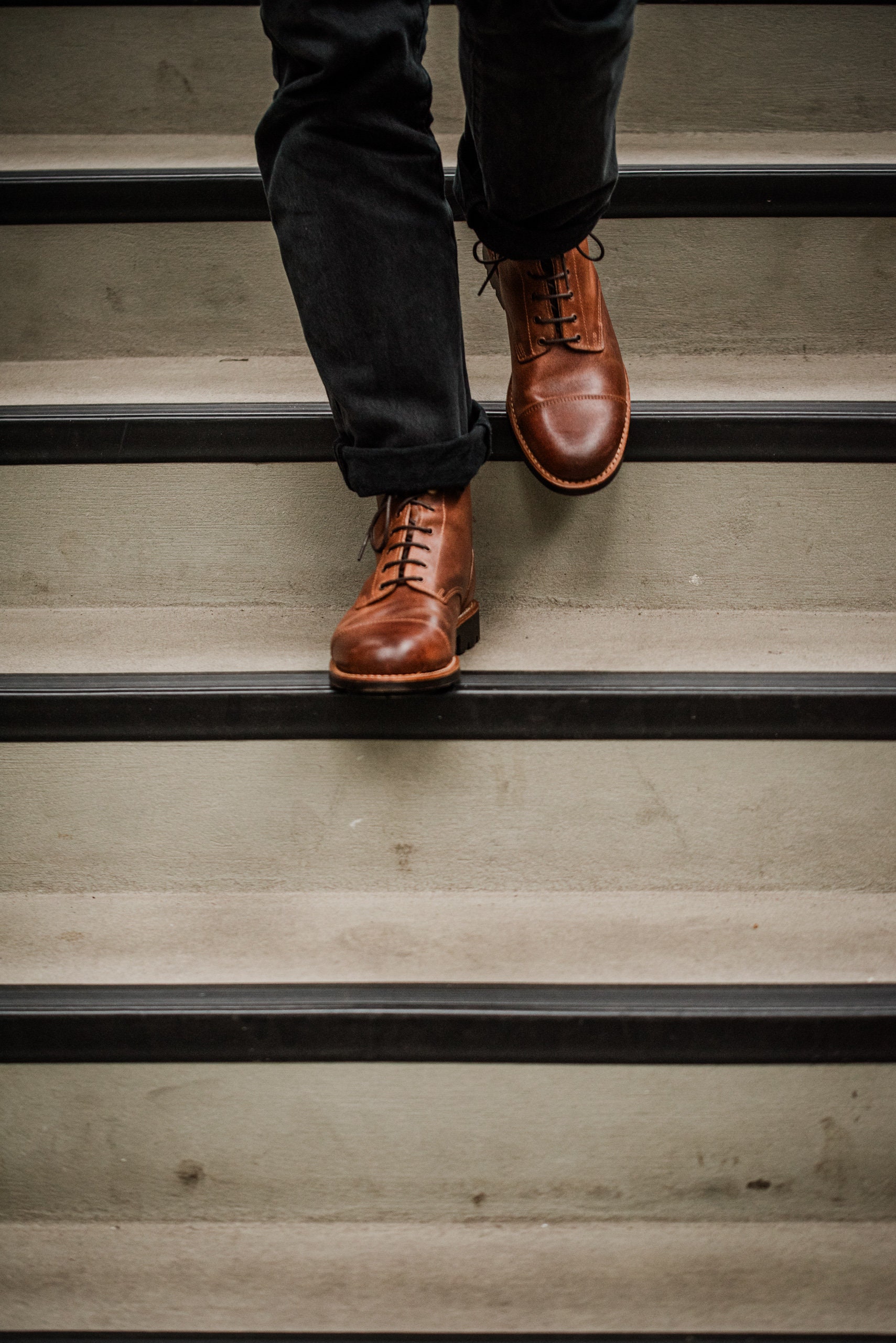 Classic Men’s Vintage Leather Boots - Handmade by the George Family ...