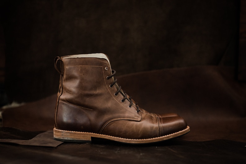 Handmade Boots Men Mens Leather Boots Mens Boots Man Lace-up - Etsy
