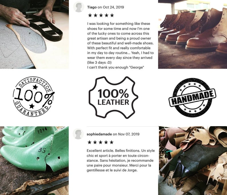 Handmade Leather Boots Mens: Vintage Motorcycle Cafe Racer Style - Etsy UK