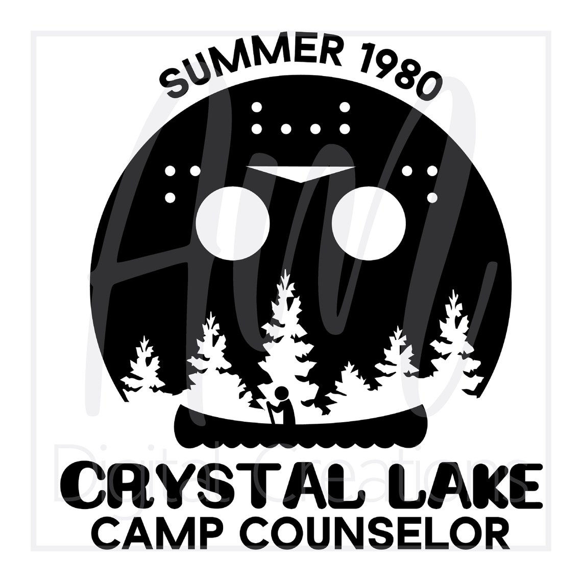 Crystal Lake Camp Counselor Friday The 13th Jason Voorhees Svg Etsy