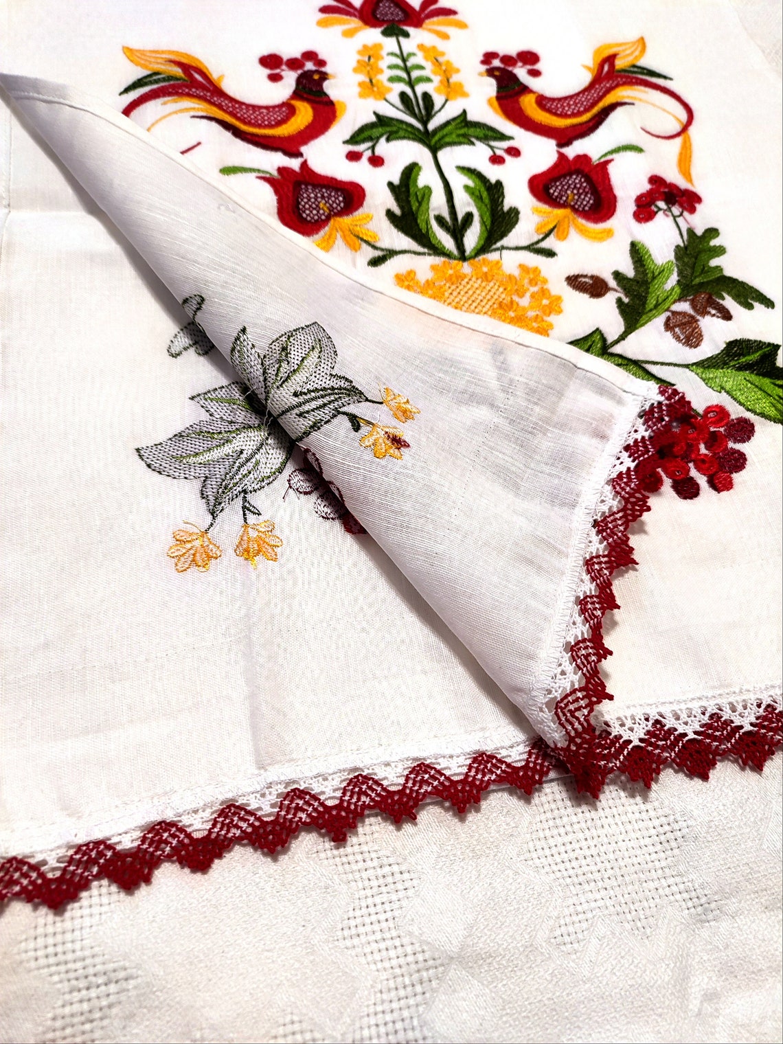 Embroidered Wedding Rushnyk Folk Rushnyk for Ukrainian - Etsy