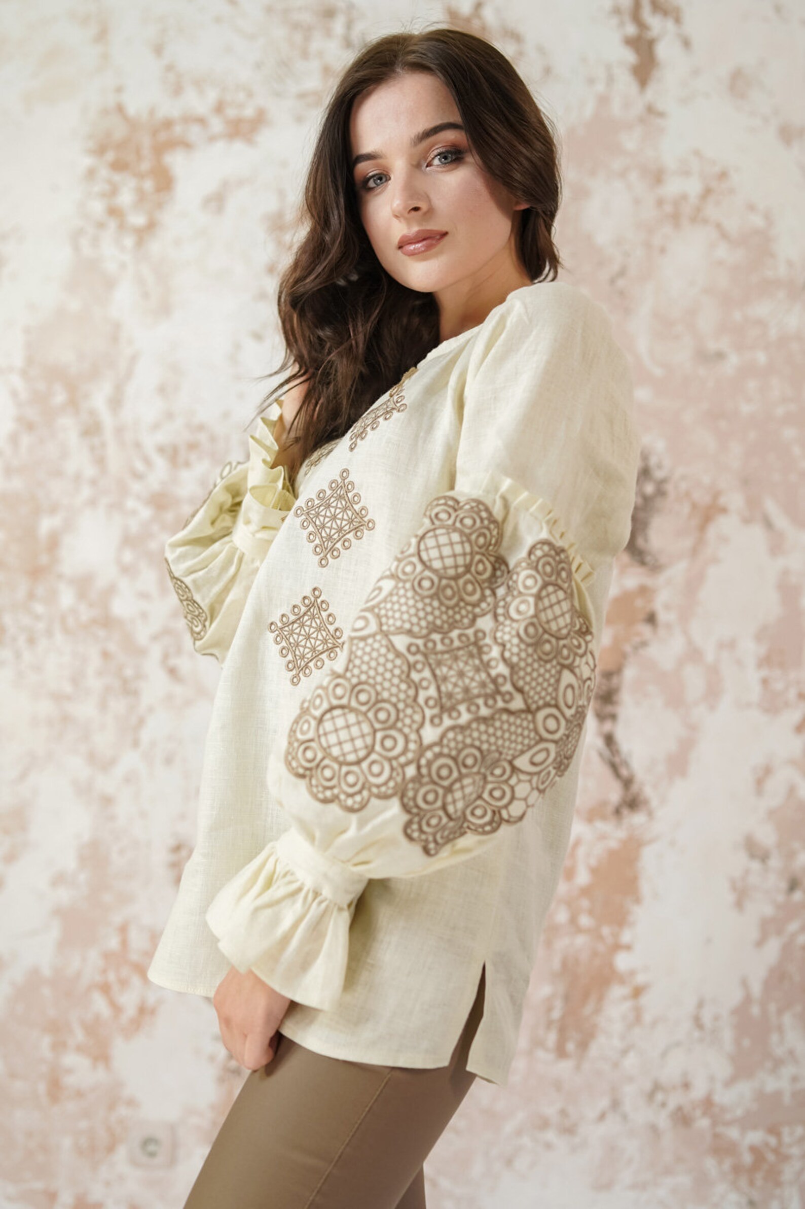 Renaissance Top Linen Peasant Blouse Cottagecore Blouse - Etsy